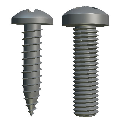 Flat Head Undercut Machine Screws, Stainless Steel Screws