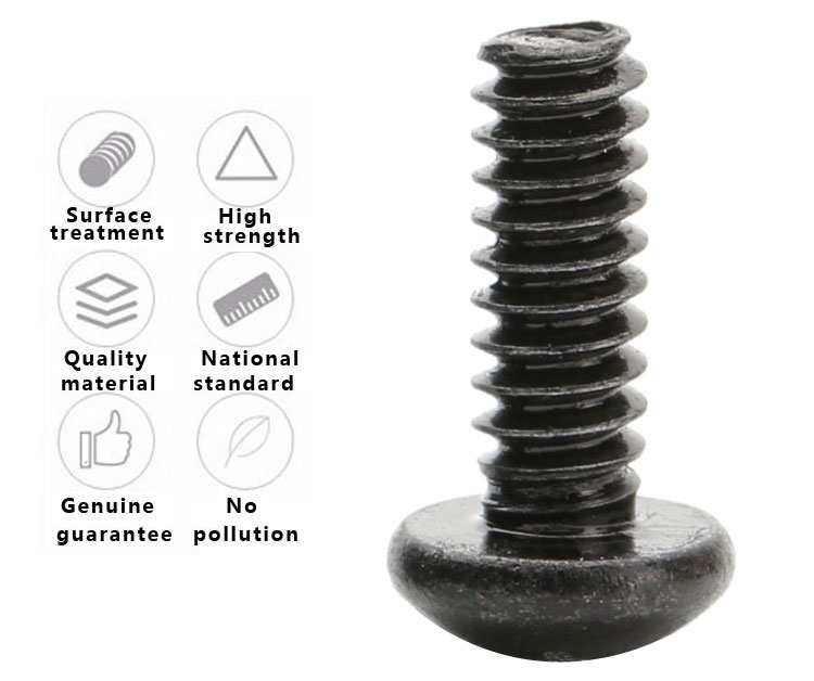 Black Screws, Carbon Steel Galvanized Pan Head Phillips Screws