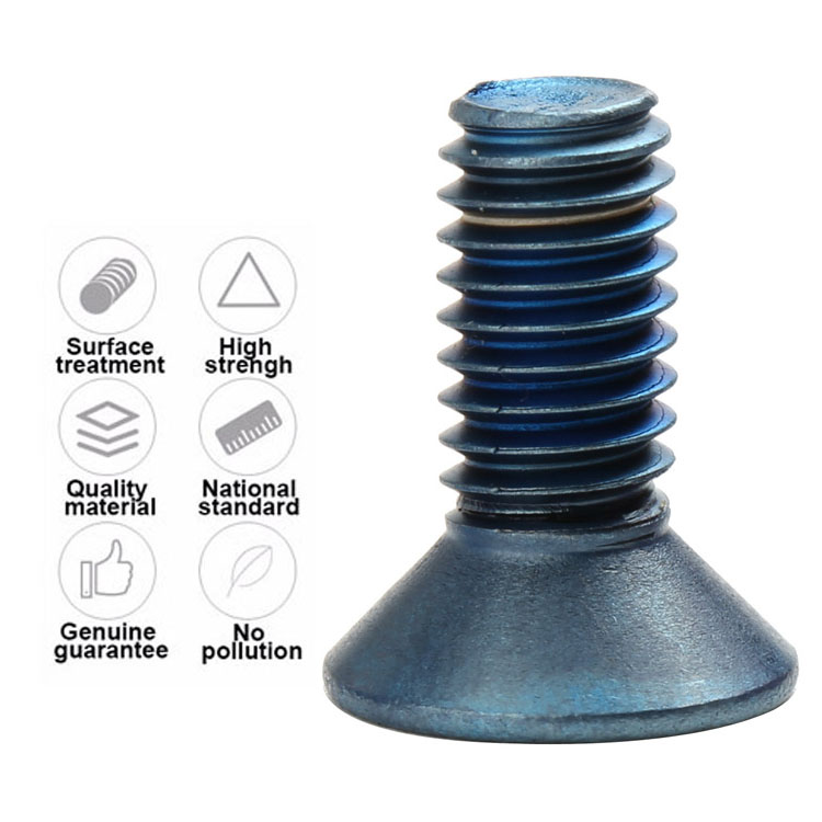 Flat Head Screw, Titanium Anodized Phillips Countersunk Screw