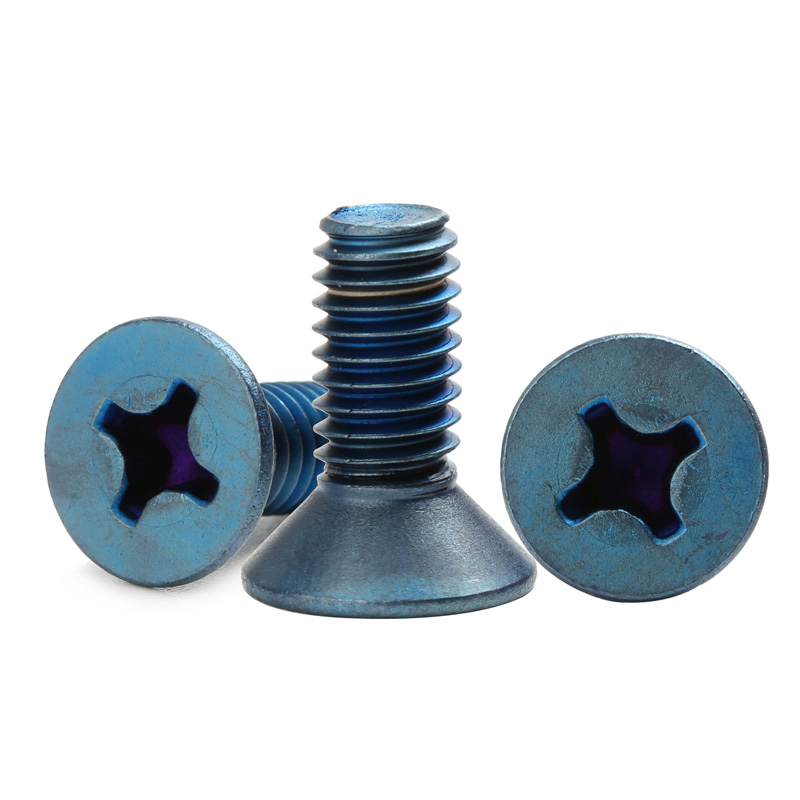 Flat Head Screw, Titanium Anodized Phillips Countersunk Screw
