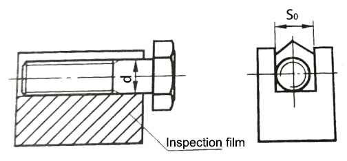 how to measure the straightness of the m10 x 1.25 socket head cap screw?