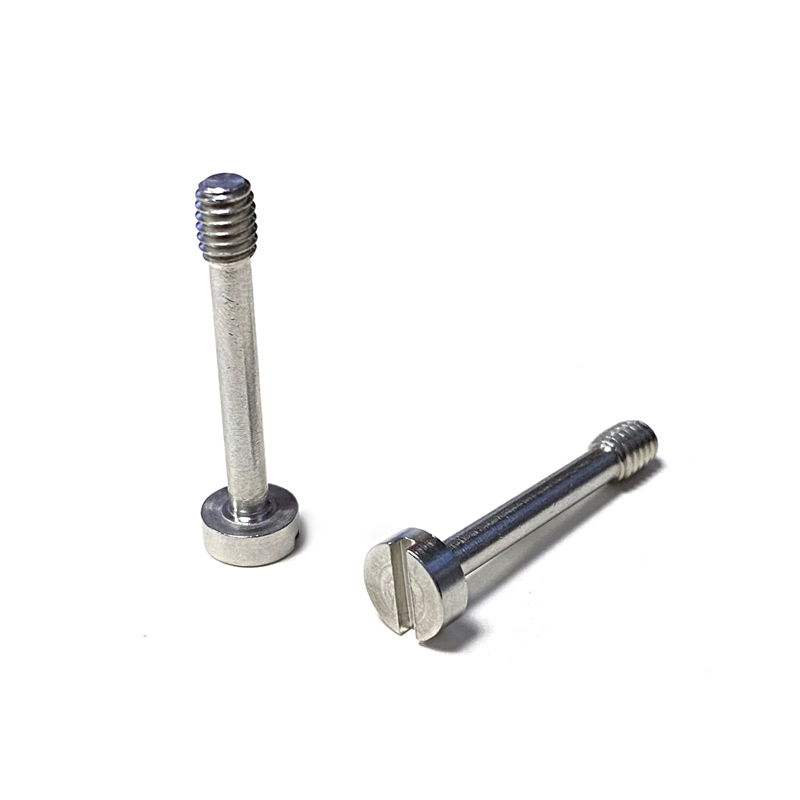 Stainless cap head slotted captive head screw