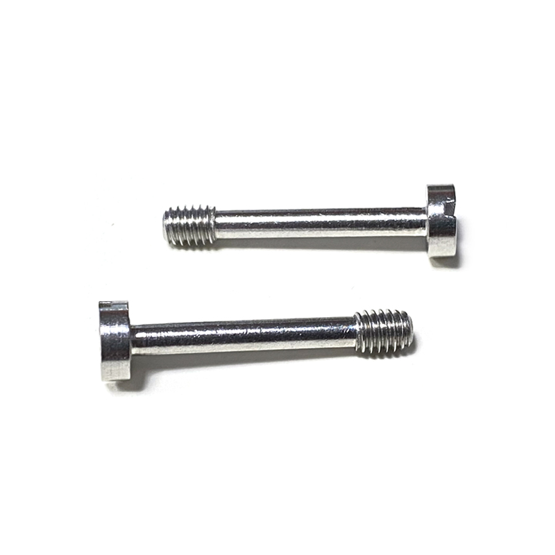Stainless cap head slotted captive head screw