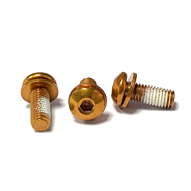 Stainless steel button socket head sems screws