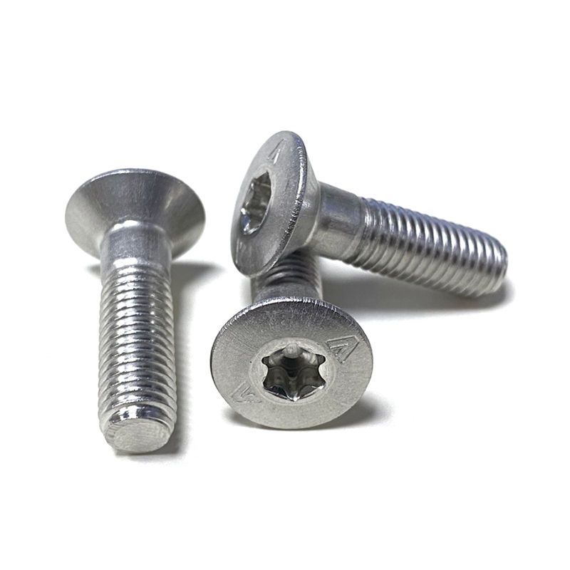 Stainless steel torx countersunk machine screws